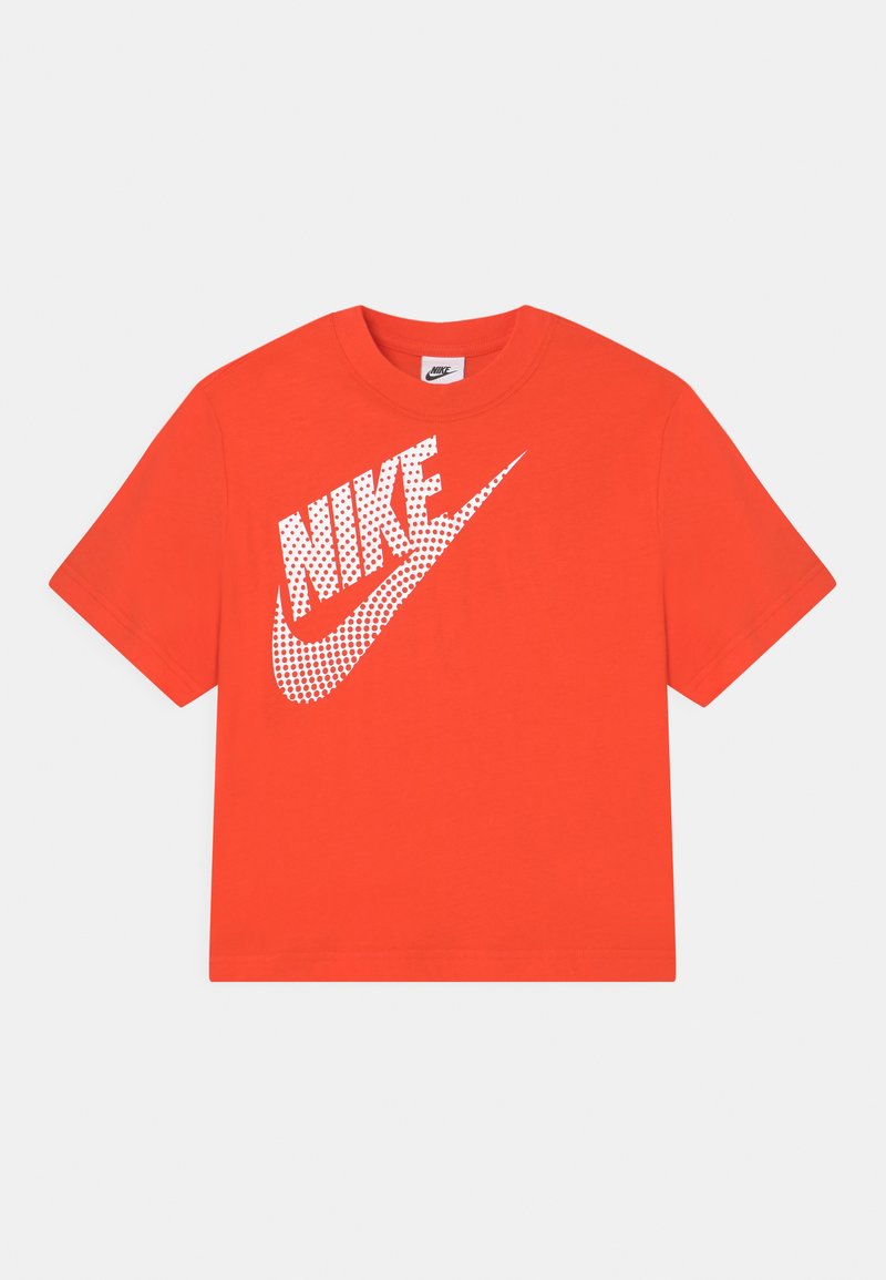 Nike Sportswear Tee Boxy T Shirt Print Picante Red Picante Red Rood