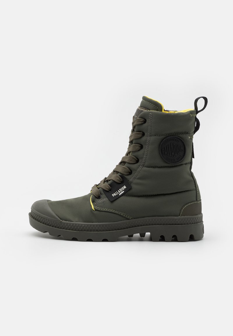 Palladium PAMPA OVERCUSH - Lace-up ankle boots - olive night/olive ...