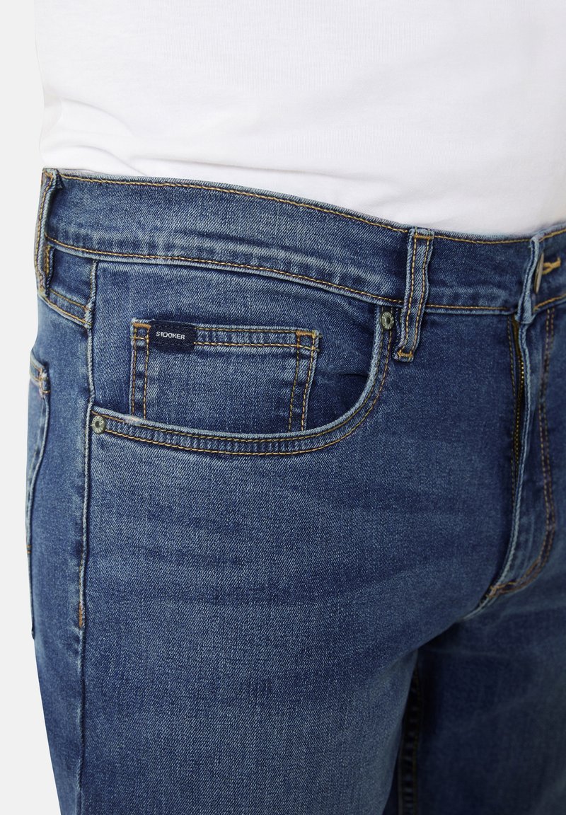 Stooker Men Jeans Straight Leg - heavy stone/dark-blue denim - Zalando