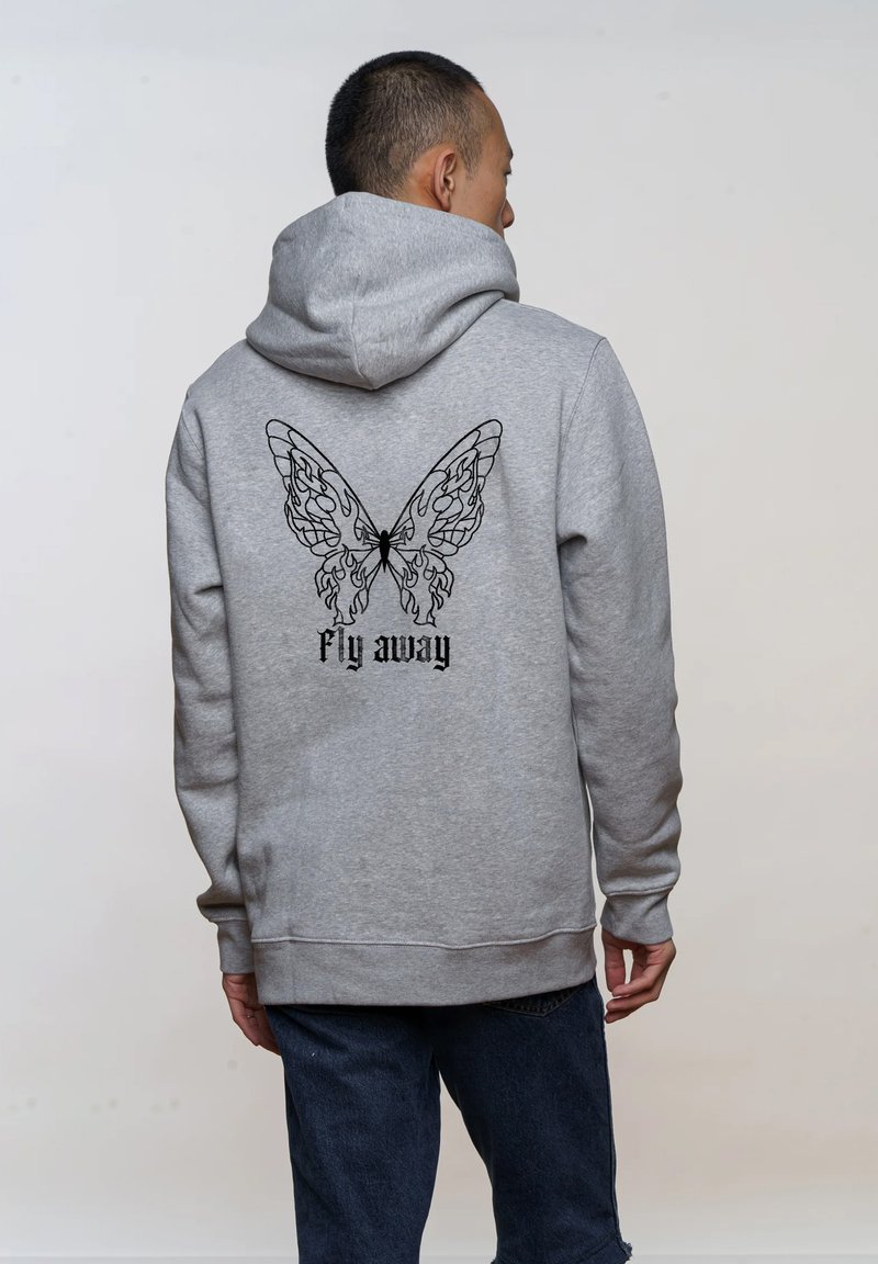 Mira Paris FLY AWAY BACK UNISEX - Hoodie - grey/grijs - Zalando.nl