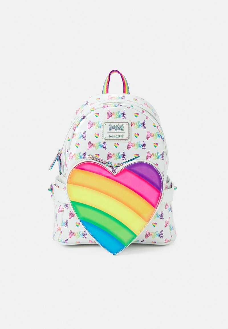 Loungefly LISA FRANK LOGO HEART DETACHABLE RAINBOW BAG MINI BACKPACK ...