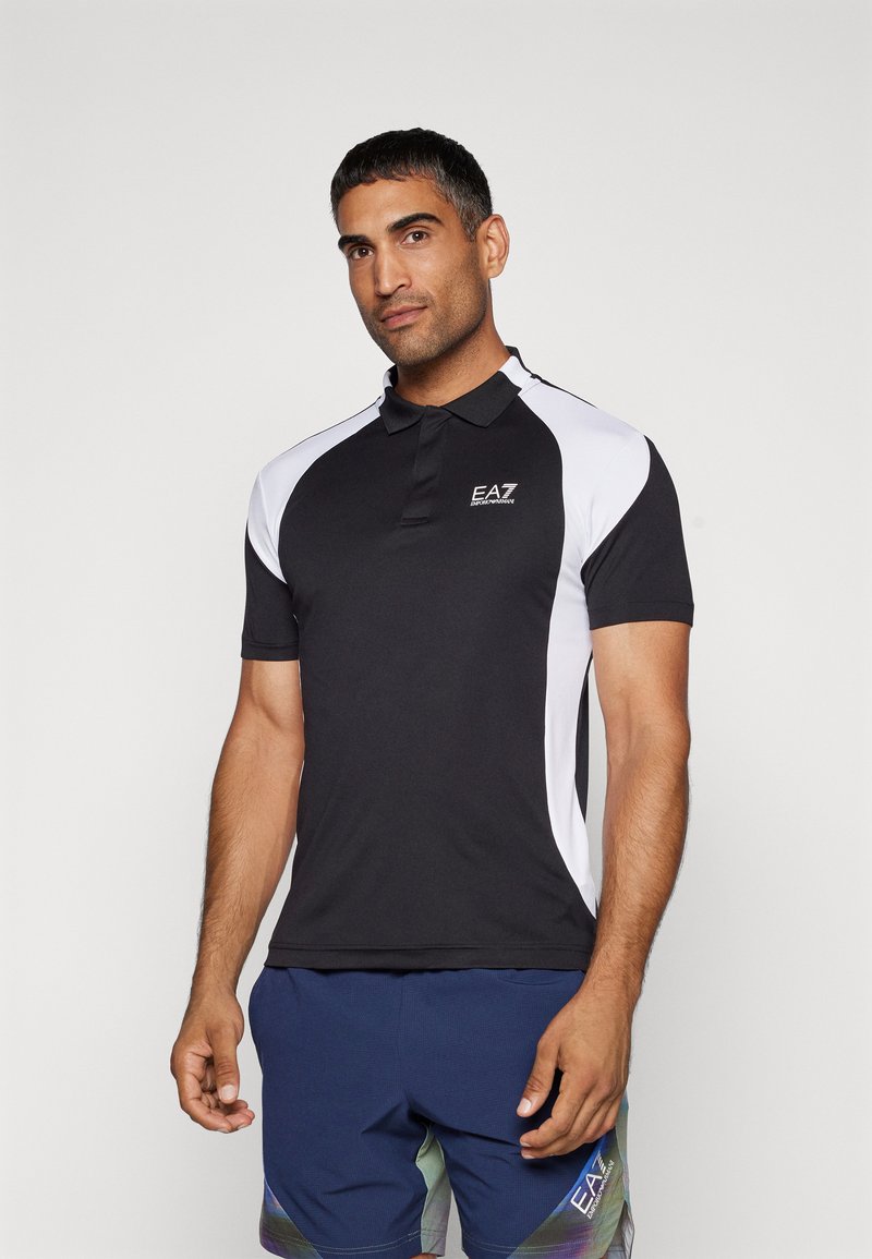 EA7 Emporio Armani Polo shirt - black - Zalando.ie