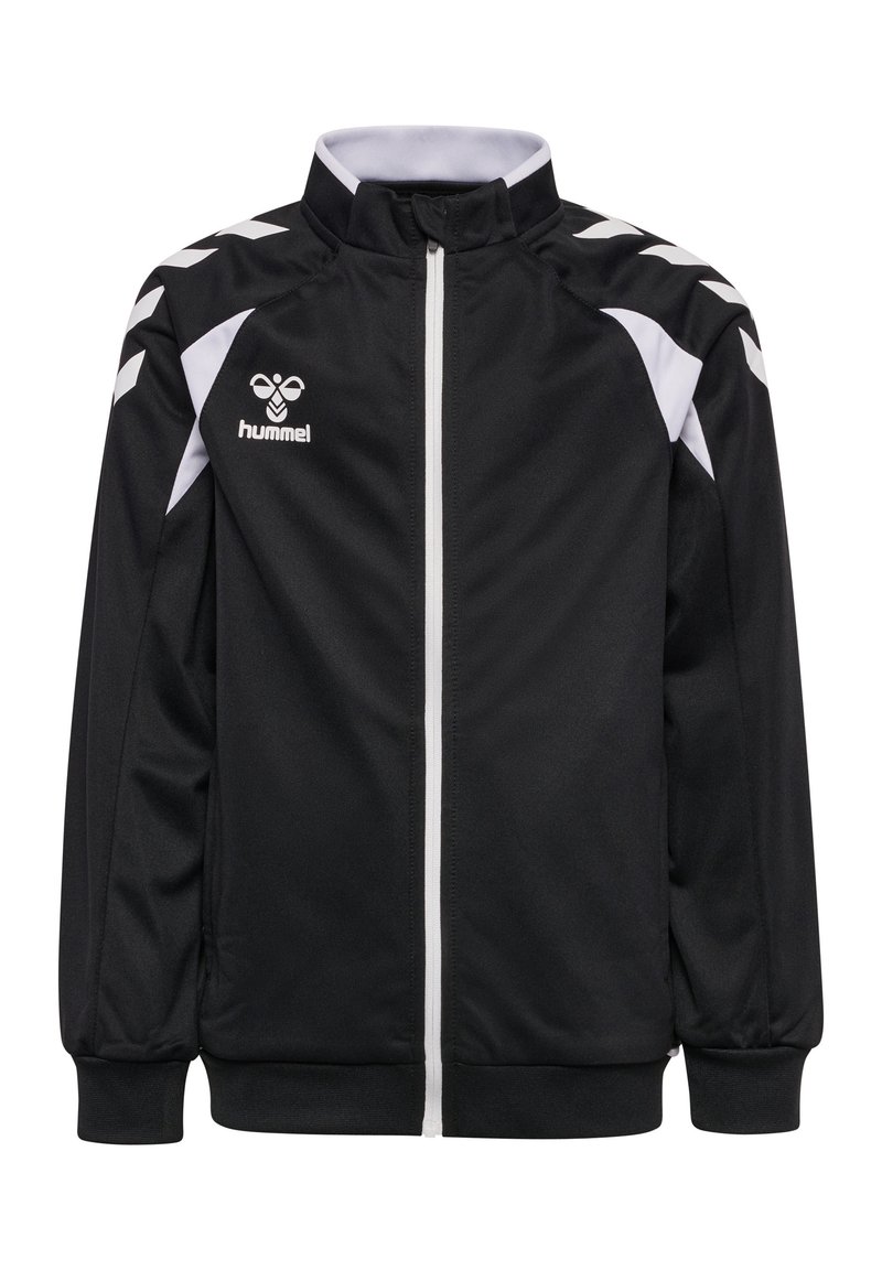 Hummel CORE 2 0 TRACK ZIP - Training jacket - black white/metallic ...