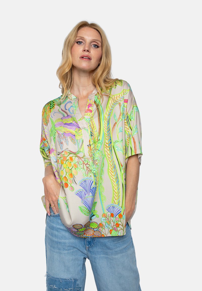Emily van den Bergh Bluse - sand multi flower/sand - Zalando
