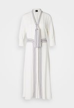 BOSS DESTRIPIE - Shirt dress - open white/white - Zalando.co.uk