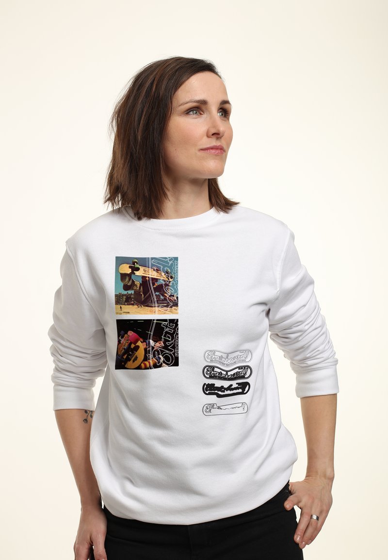 Henry Tiger SKATEBOARD MAGAZINE PHOTO 2 - Sweater - white/wit - Zalando.nl