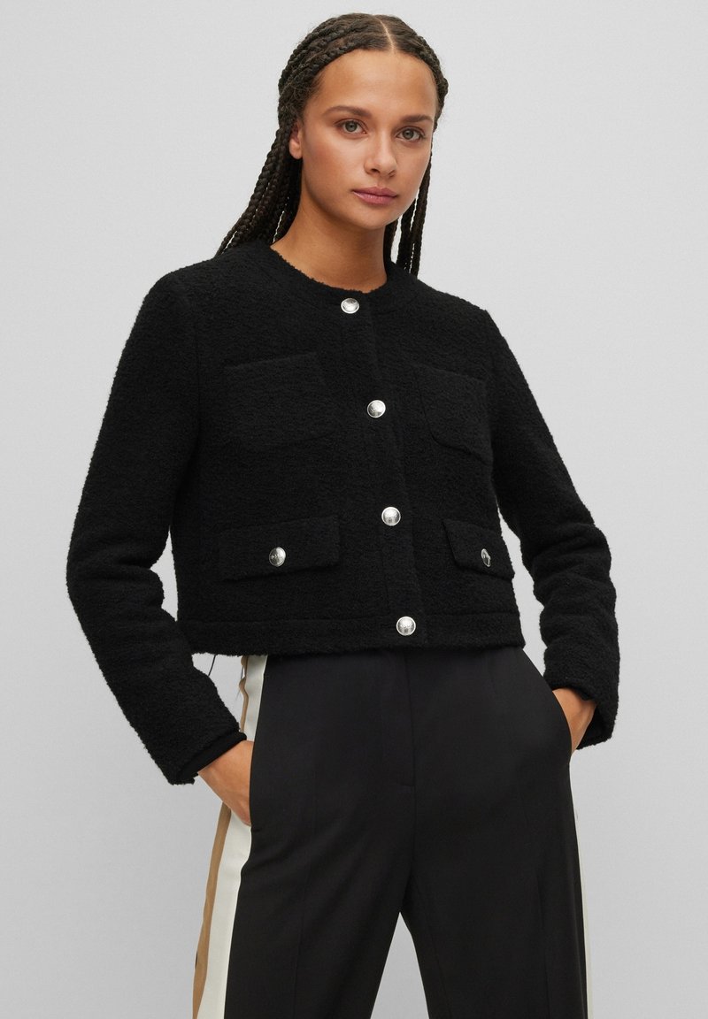 BOSS JANOA - Strickjacke - black/schwarz - Zalando.ch