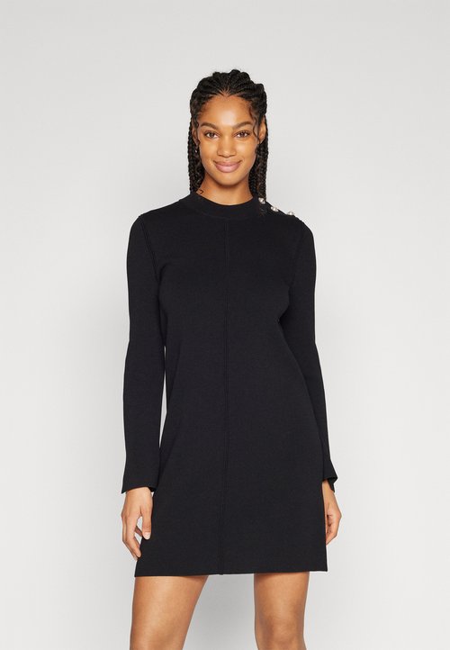 YAS FONNY LS ROLL NECK NOOS - Neulemekko - black/musta - Zalando.fi