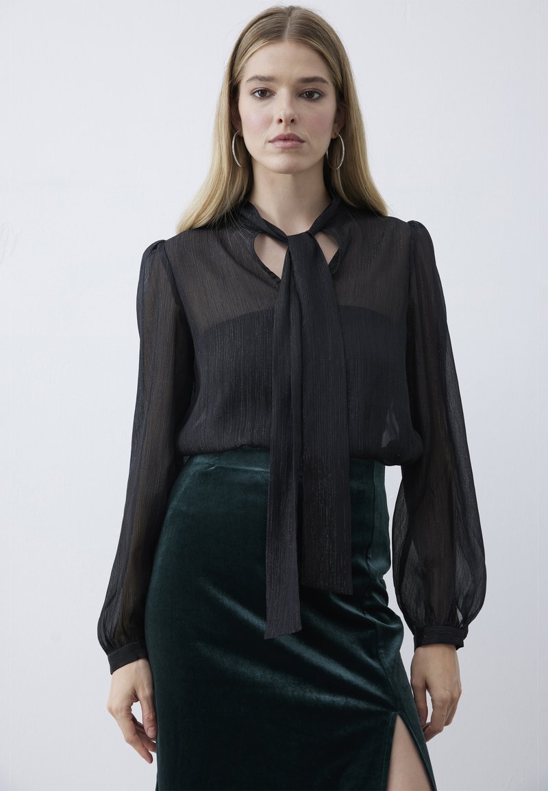 Anna Field Blúz - black/fekete - Zalando.hu