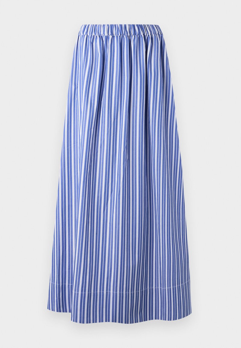 Selected SLFFIA STRIPED SKIRT - Maxirock - dazzling blue/bright white ...