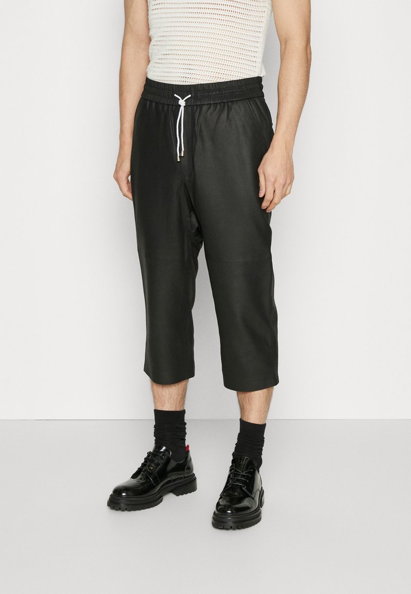 STUDIO ID Lederhose - black napalan/schwarz - Zalando.ch