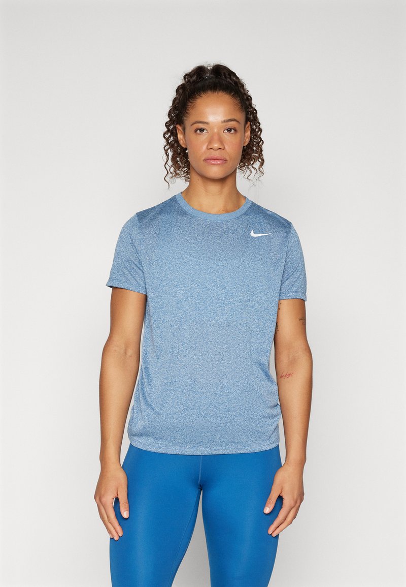 Nike Performance TEE - Sport T-shirt - court blue/pure/white ...
