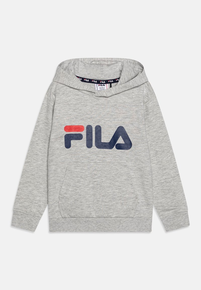 Fila BAJONE CLASSIC LOGO HOODY UNISEX - Sweatshirt - light grey/grå ...