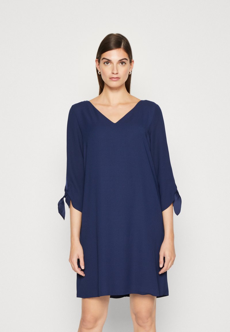 Esprit Collection MATT SHINY BOW DRESS - Day dress - dark blue ...