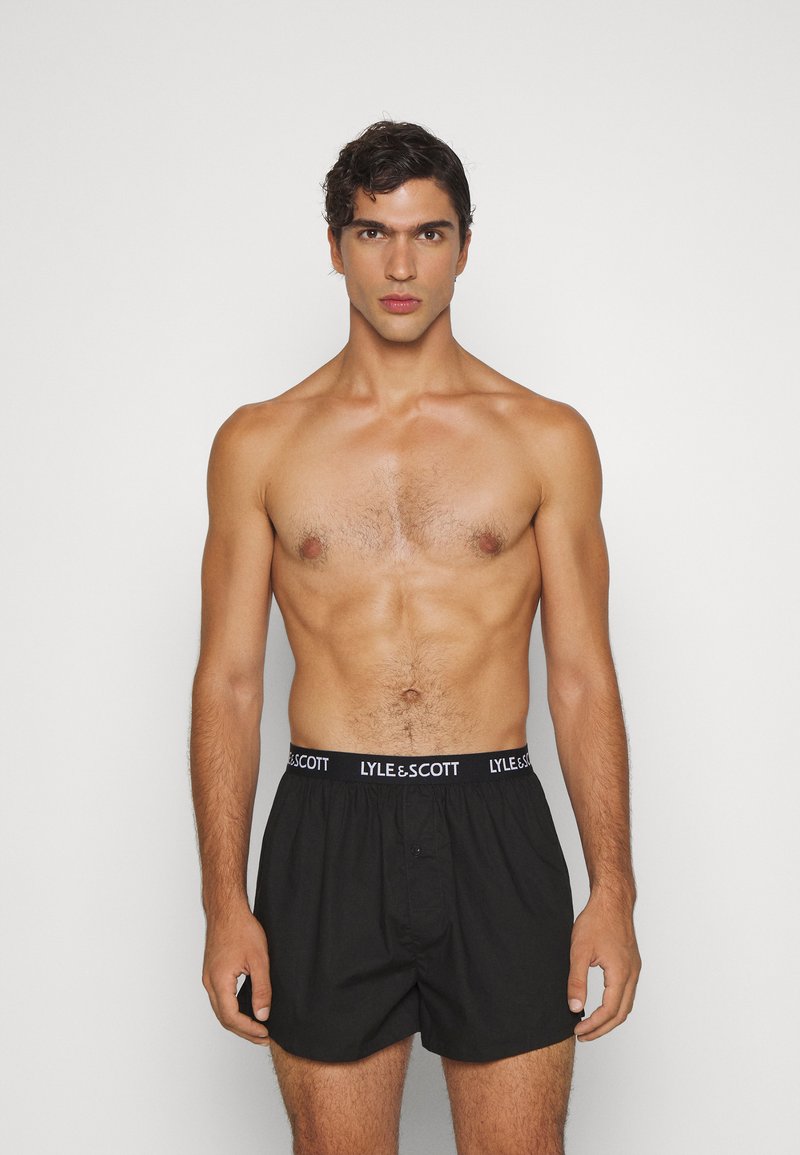 Lyle & Scott BUXTON 5 PACK - Boxer shorts - black/peacoat/climbing ivy ...