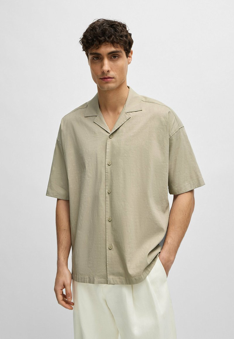 BOSS DREW - Skjorta - khaki fünf/beige - Zalando.se