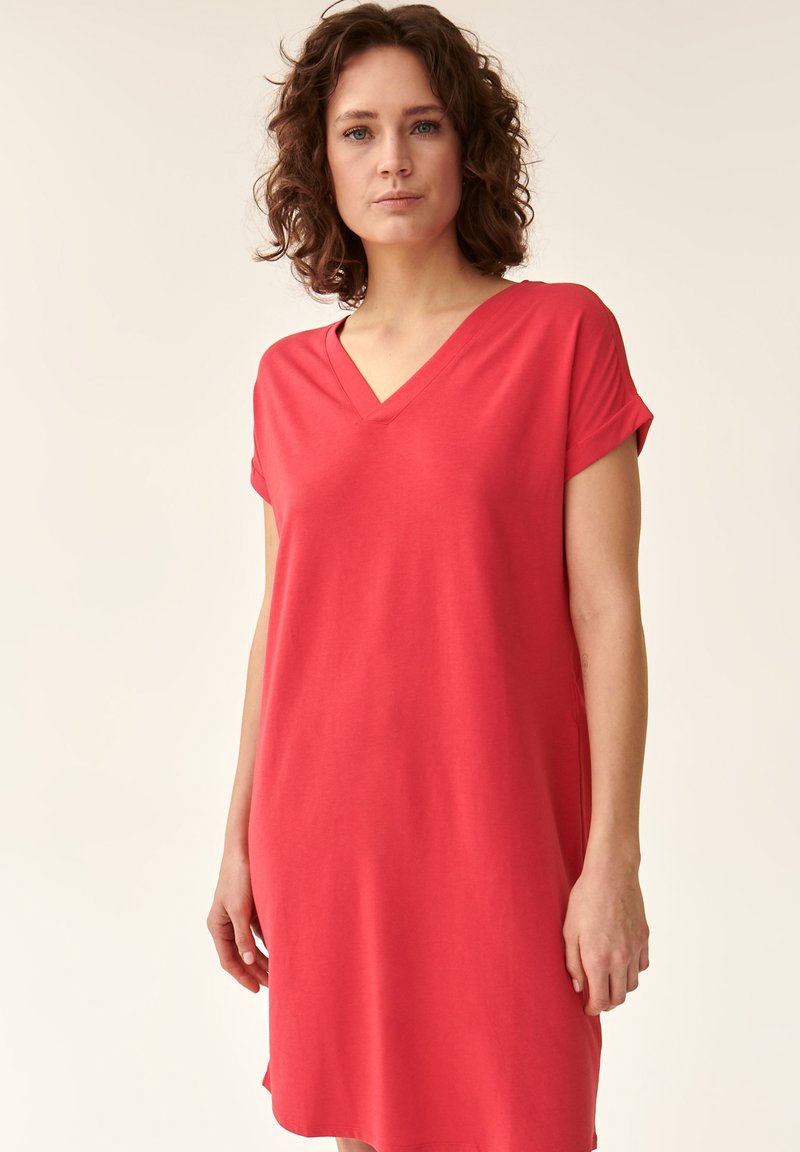 TATUUM NUELAMI - Džersio suknelė - raspberry red/raudona - Zalando.lt