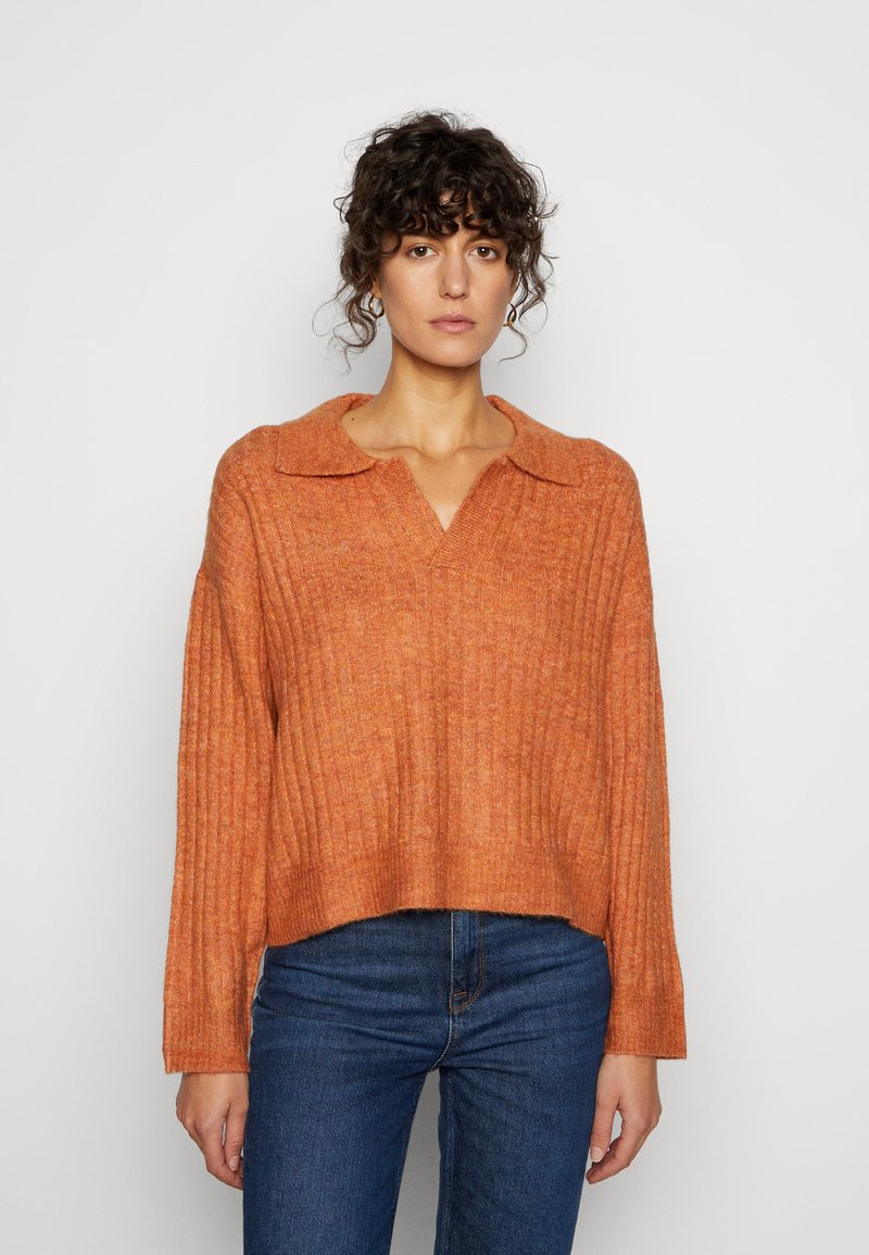 TOM TAILOR DENIM COSY - Jumper - rusty amber/brown - Zalando.co.uk