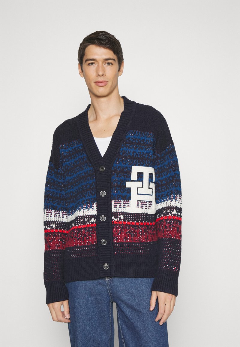 Tommy Hilfiger Ombre Textured Stripe Cardi Cardigan Desert Sky
