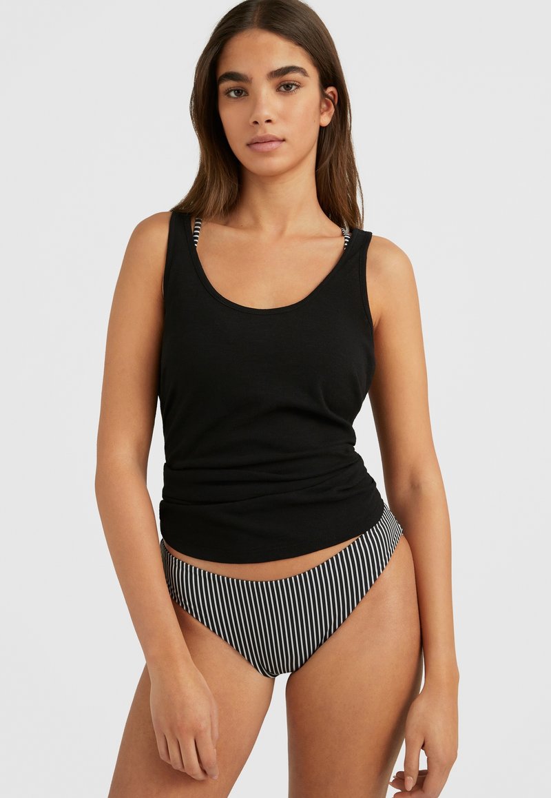 O'Neill ELLA BUTTON BACK TANK - Top - black out/gemêleerd zwart - Zalando.nl