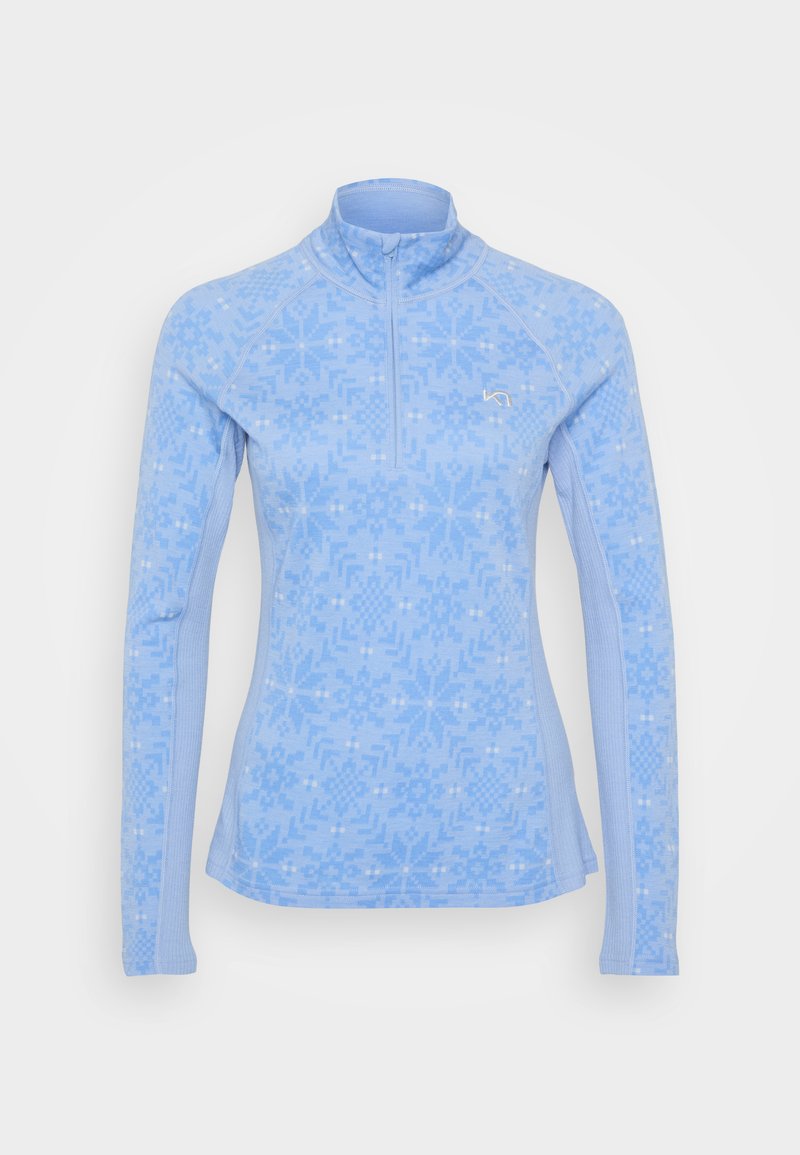 Kari Traa EDITH HALF ZIP - Undertrøye - pastel light blue/lyseblå ...
