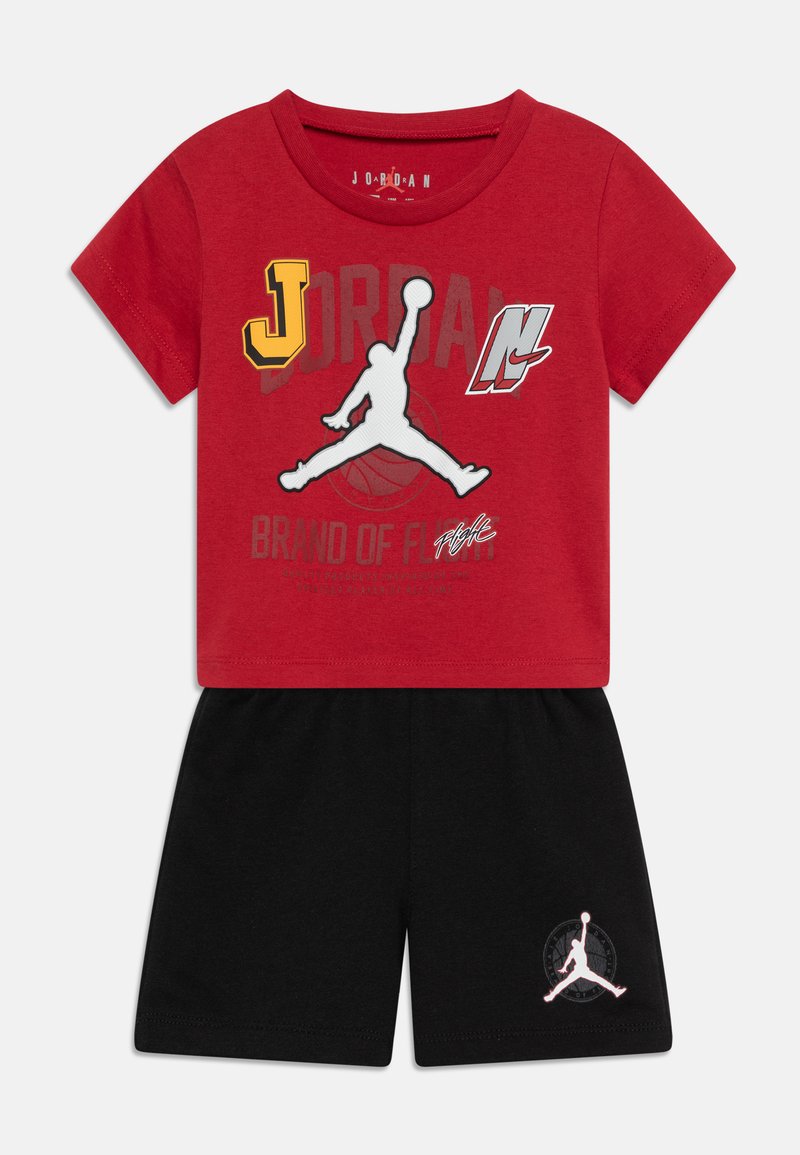 Jordan GYM SHORT SET UNISEX - Print T-shirt - black - Zalando