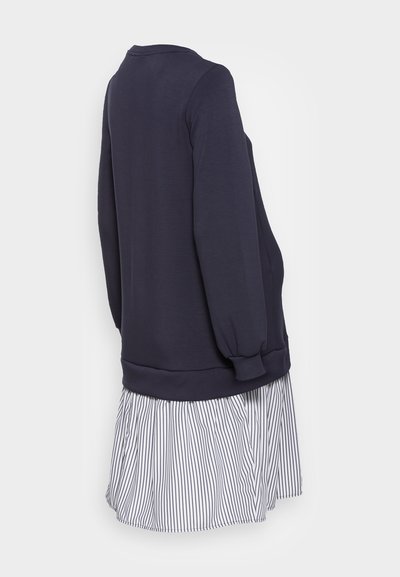 MAMALICIOUS MLJENNI LIA MIX DRESS - Jerseykleid - parisian night/blau ...