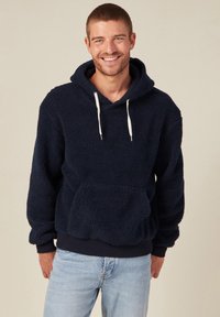 BONOBO Jeans Fleece trui - bleu marine/donkerblauw - Zalando.nl