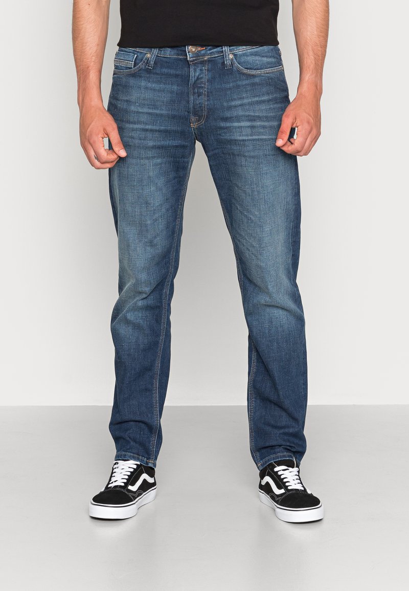 Jack & Jones JJIMIKE JJWOOD - Straight leg -farkut - blue denim/sininen ...