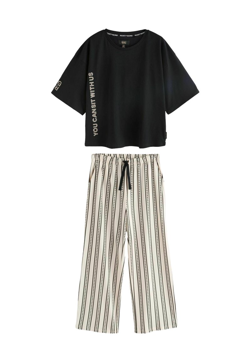 Rockett St George YOU CAN SIT WITH US EMBROIDERED - Pyjamas - black ...