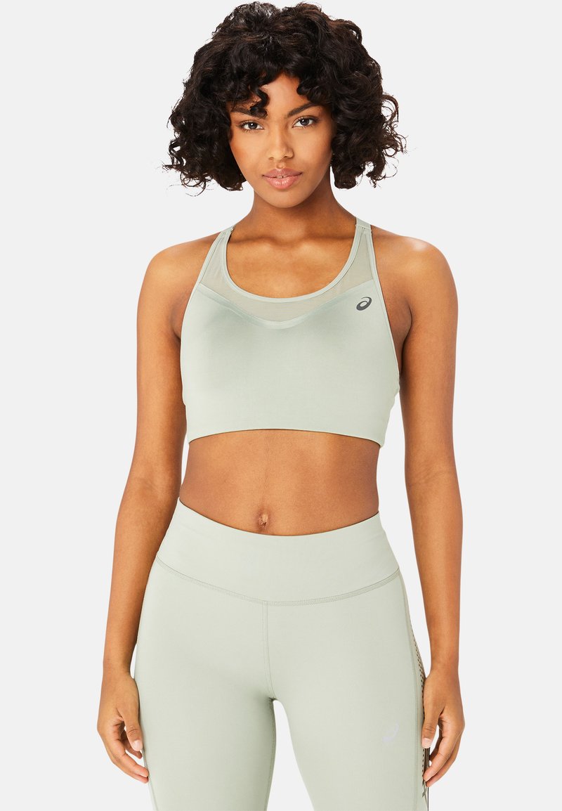 ASICS ACCELERATE BRA - High support sports bra - olive grey/olive ...