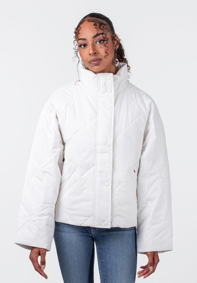 Tommy Jeans DIAMOND QUILT - Winterjacke - ancient white/weiß - Zalando.de