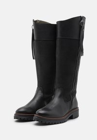Barbour INGRID TALL BOOT - Cizme - black/negru - Zalando.ro