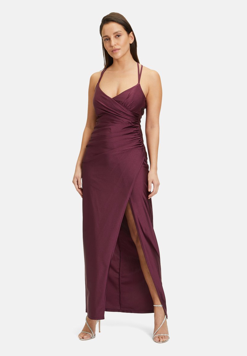 Vera Mont FIGURBETONT - Robe en jersey - shiny bordeaux/lilas - ZALANDO.FR