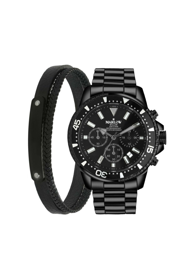 Lucardi SET - Chronograph - black/schwarz - Zalando