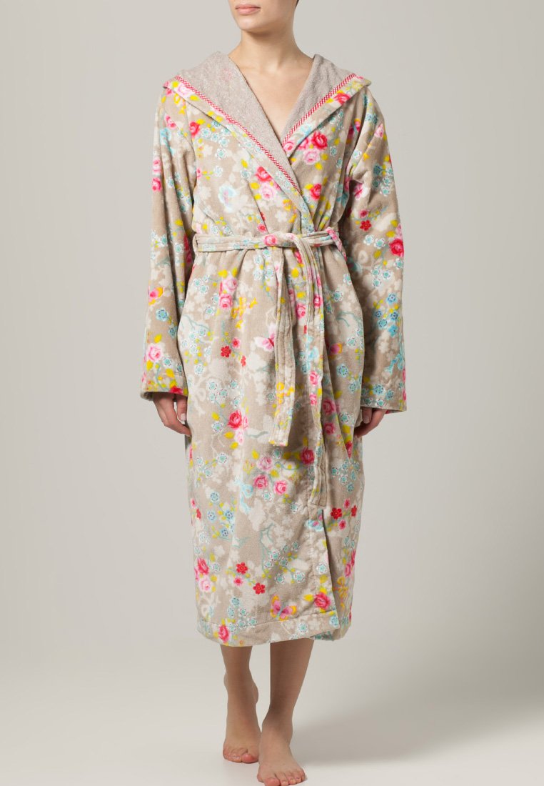 Pip Studio CHINESE BLOSSOM - Morgonrock - beige/khaki - Zalando.se