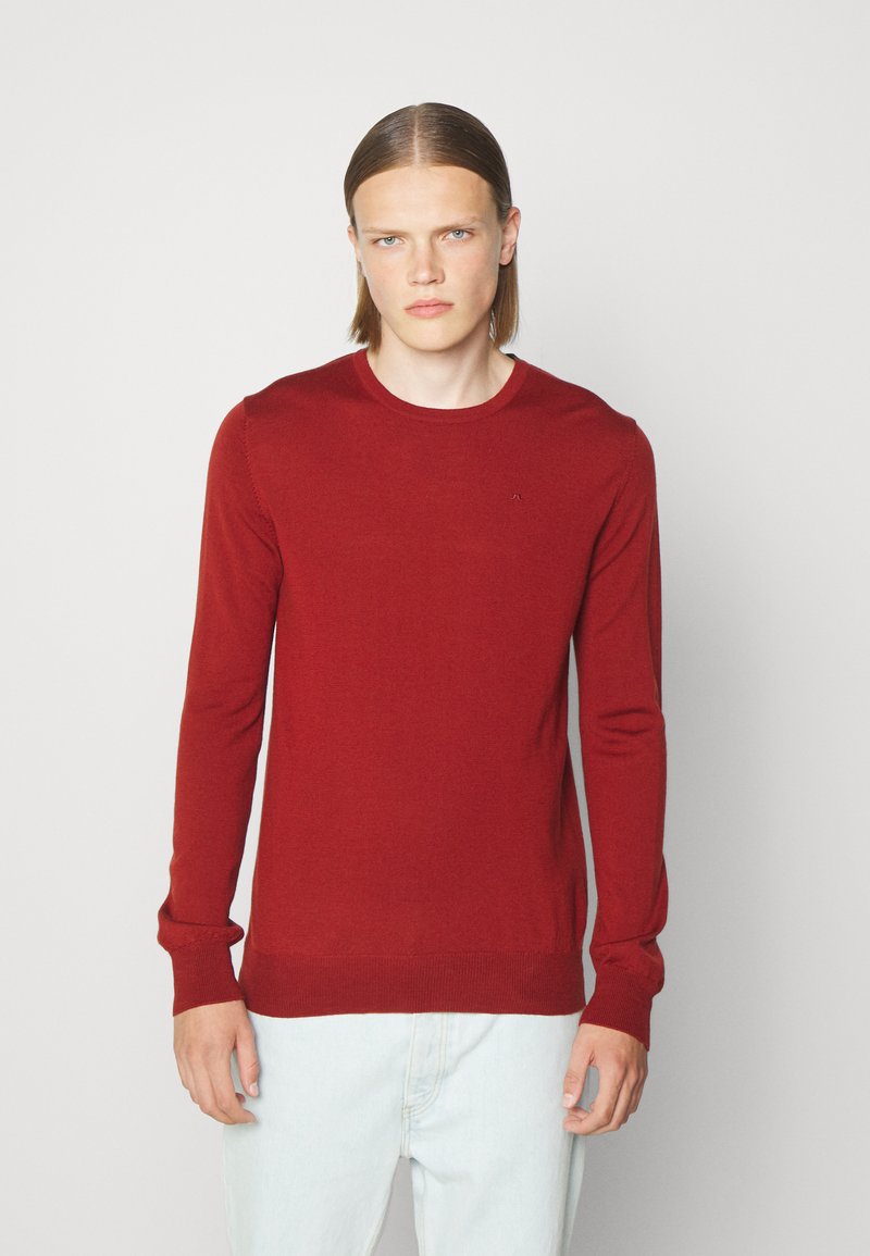 J.LINDEBERG LYLE CREW NECK - Jumper - fired brick/dark red - Zalando.de