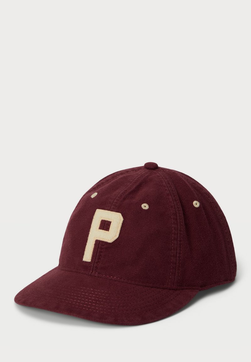 Polo Ralph Lauren FELT-PATCH CHAMOIS BALL CAP - Lippalakki - red wine ...