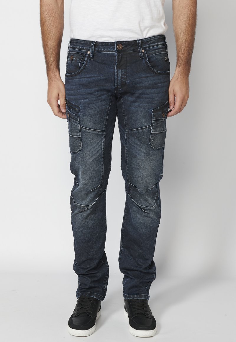 Koroshi Džíny Straight Fit - azul osc dark blue/tmavě modrá - Zalando.cz