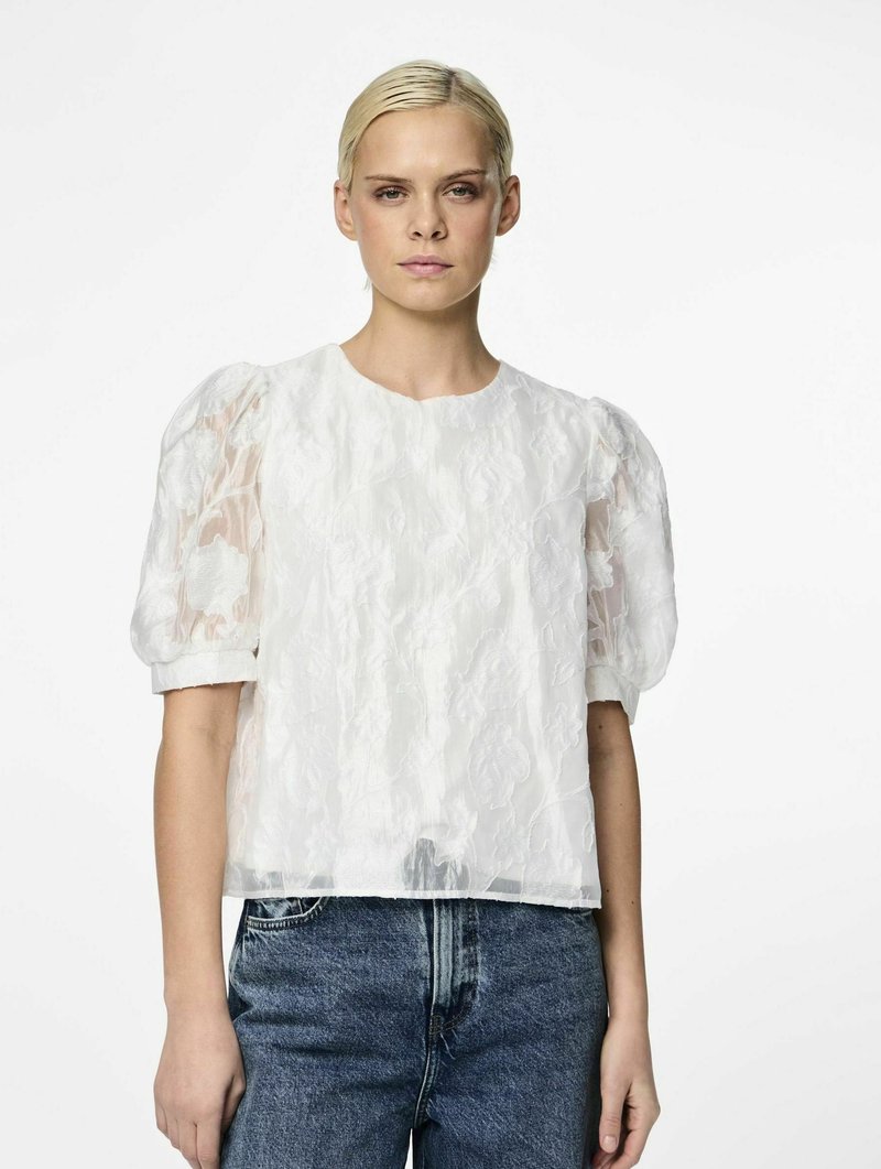 Pieces Blouse - cloud dancer/crème - Zalando.nl