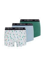 WESTMARK LONDON 3-PACK - Shorty - white aop green blue/blanc - ZALANDO.FR