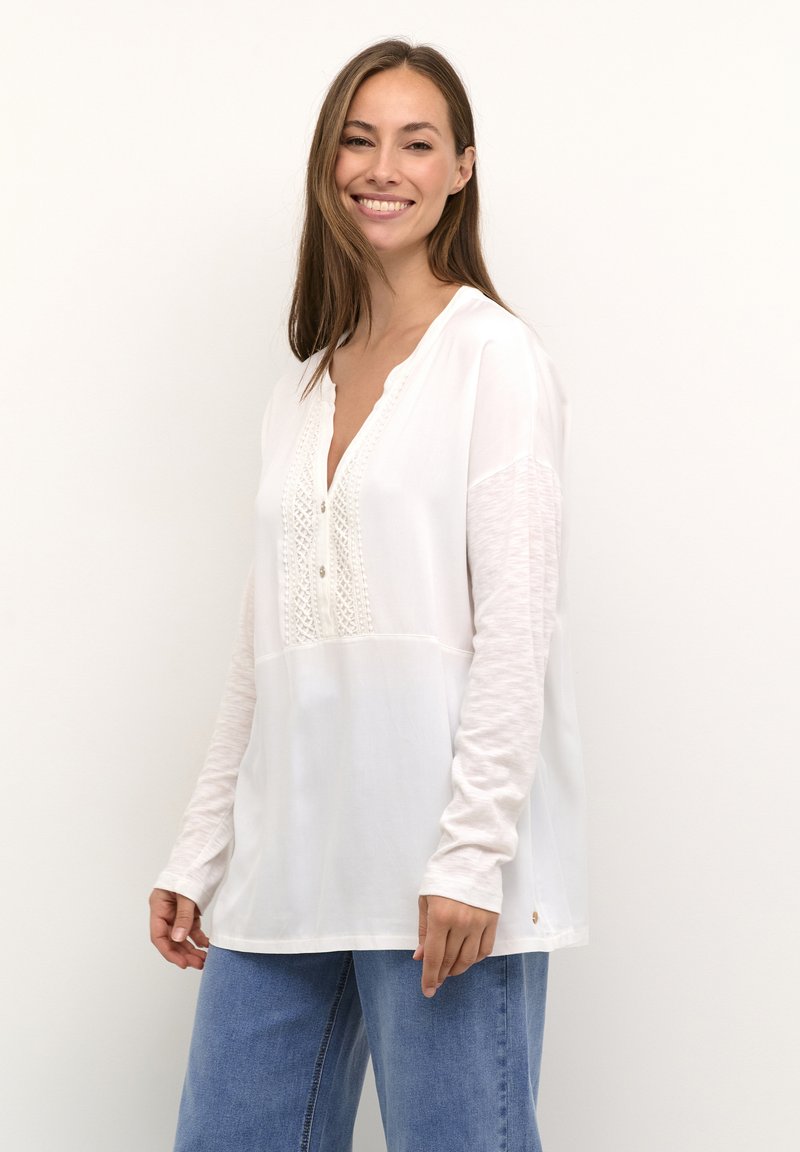 Cream Blouse - snow white/white - Zalando.ie