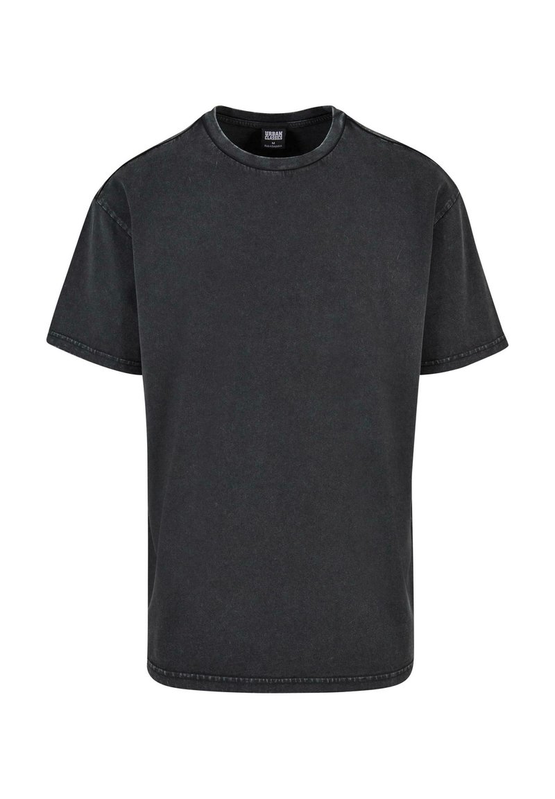 Urban Classics HEAVY ACID WASH TEE - T-Shirt basic - black/schwarz ...