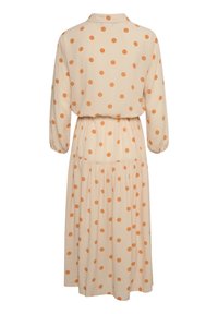 Saint Tropez UEDA - Vestido camisero - orange peel big dots/naranja ...