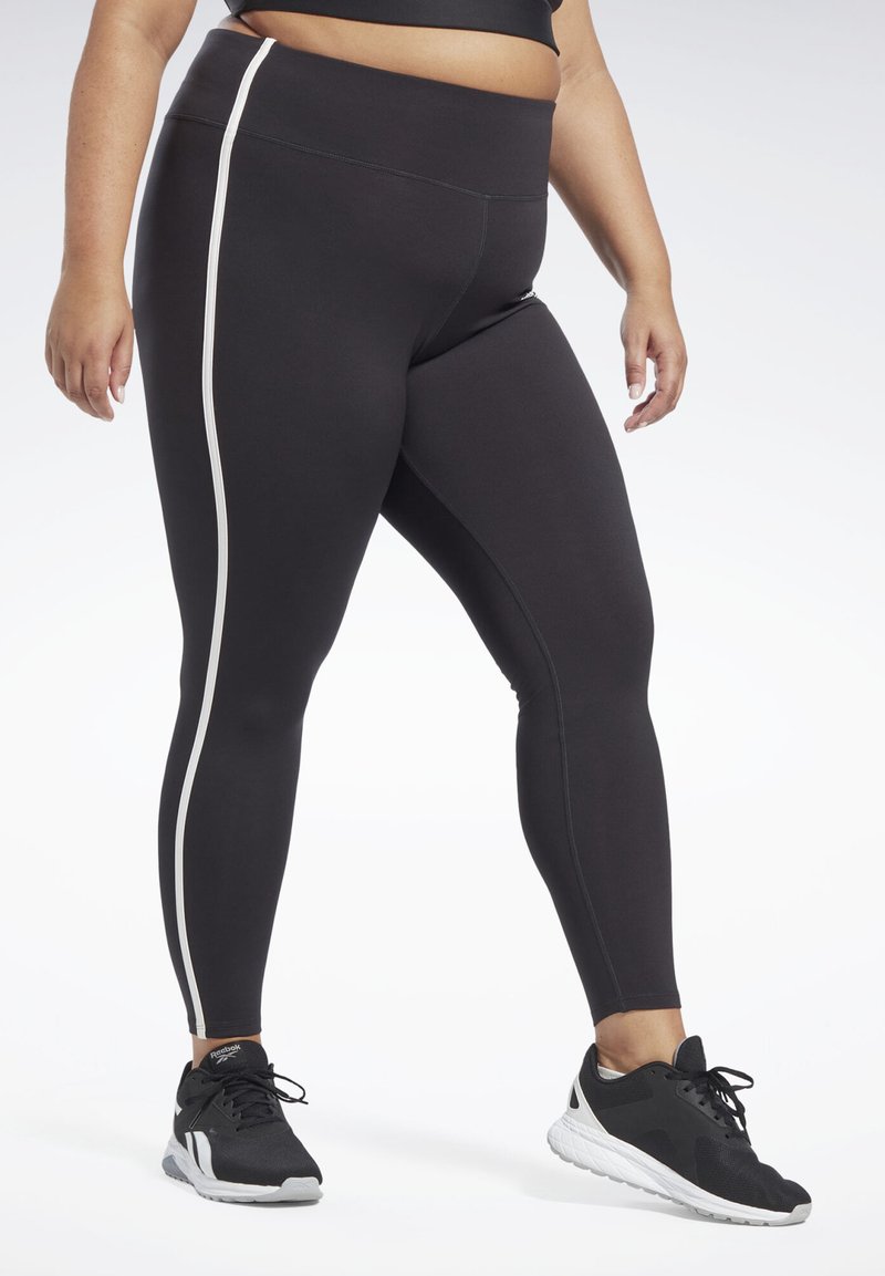 Reebok RIE POLY TIGHT IN - Leggings - night black/black - Zalando.co.uk