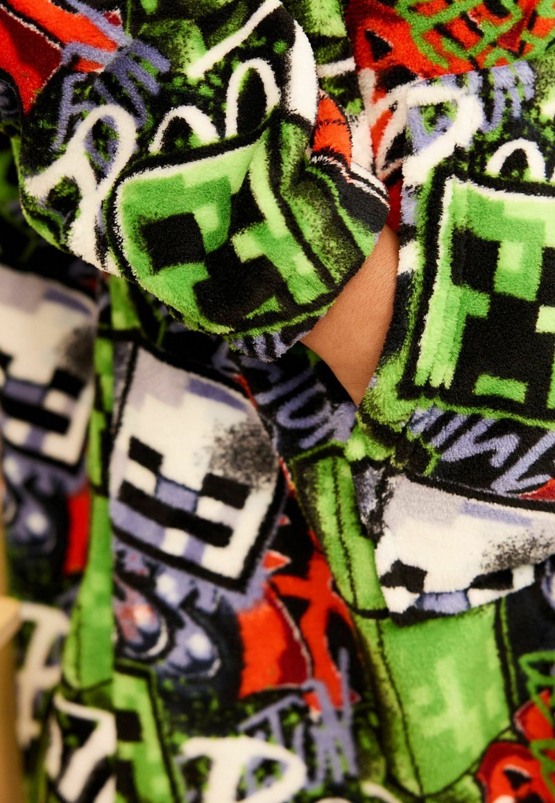 Next HOODED - Flisinis džemperis - minecraft multi/juoda - Zalando.lt