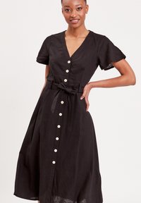 Cache Cache GEKNÖPFTES MIT KURZEN ÄRMELN - Vestido informal - noir ...