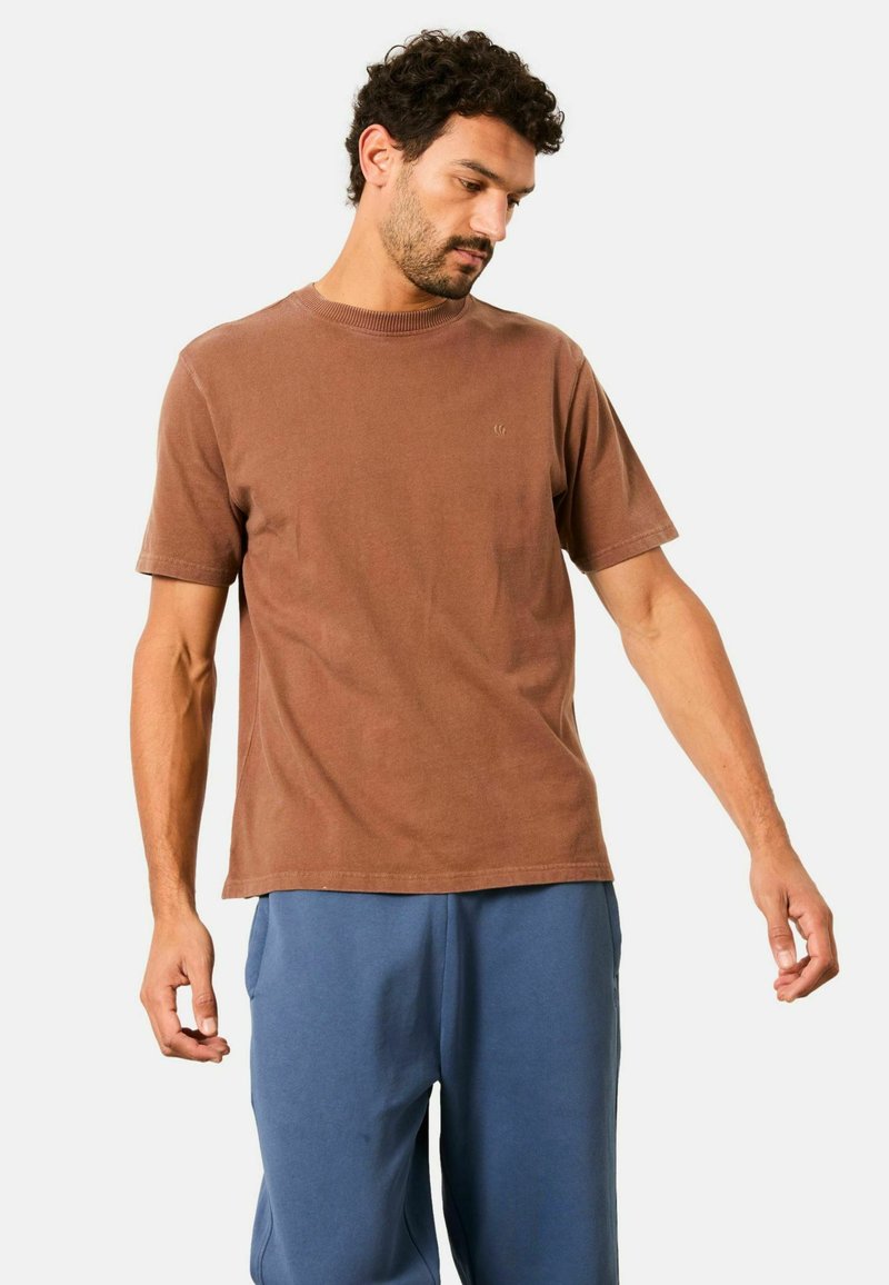 FatFace TALL FIT - HEAVYWEIGHT - Basic T-shirt - brown - Zalando