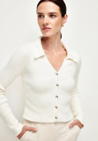 adL BUTTONED FRONT - Vest - light beige/wit - Zalando.nl