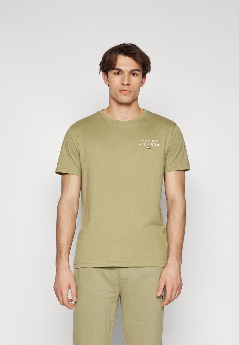 Tommy Hilfiger LOGO - Pyjama top - faded olive/olive - Zalando.co.uk